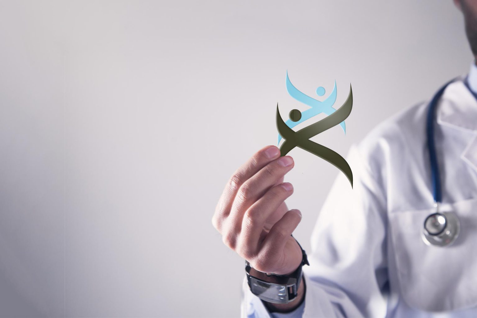 Doctor holding logo with fingers | Preventous Collaborative ...